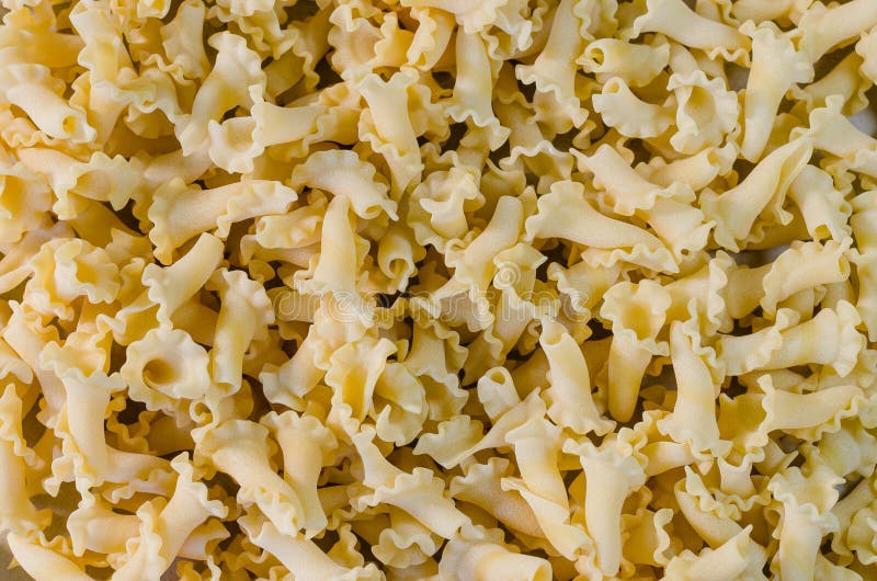 Gigli Pasta in Close Up Detail for Food Background. Stock Image - Image ...