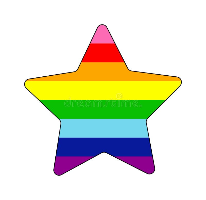 Gilbert Baker Pride Flag. Standard Proportions for Gay Flag Stock ...