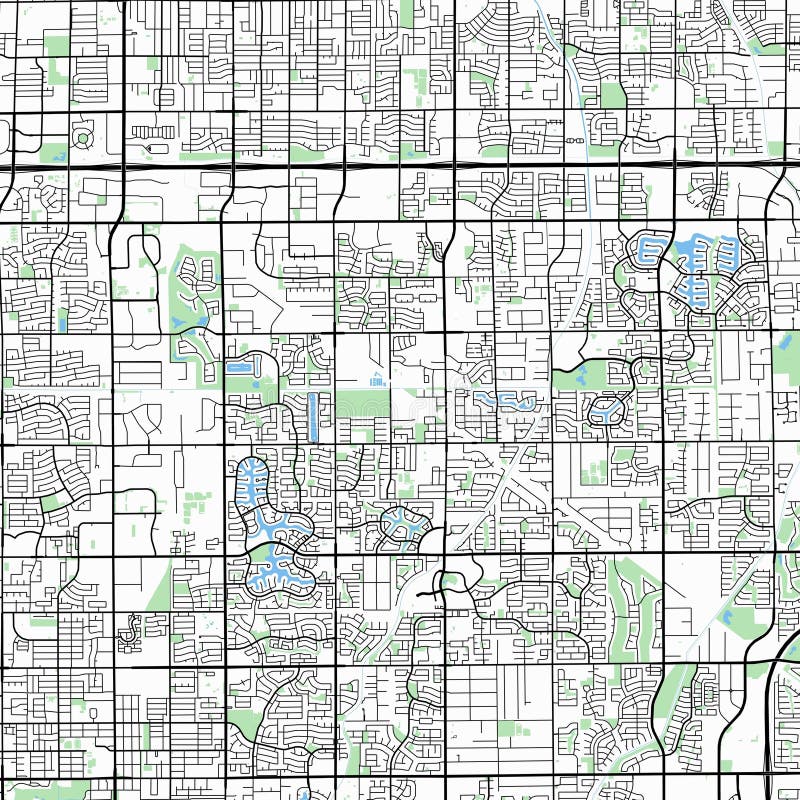 Gilbert city map. stock illustration. Illustration of diagram - 314034751