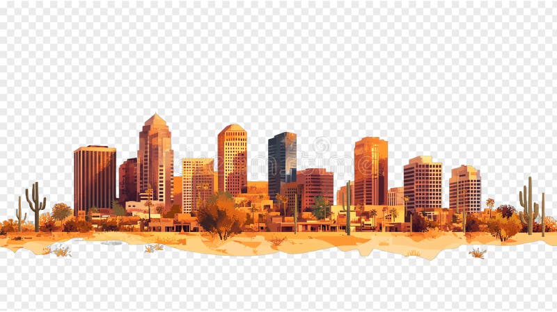 Gilbert city skyline stock photo. Illustration of light - 341477856