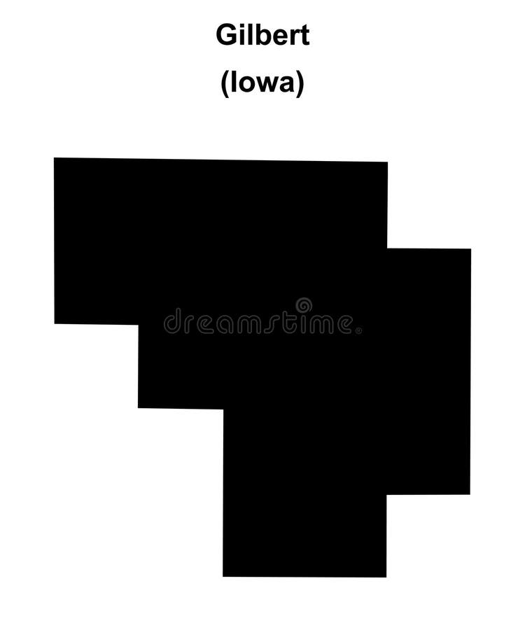 Gilbert outline map stock vector. Illustration of administrative ...