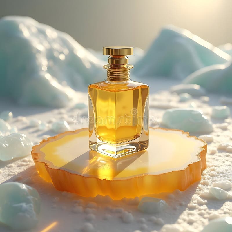 Gilded Elixir: a Stunning 3D Scene of Luxury and Tranquility Stock ...