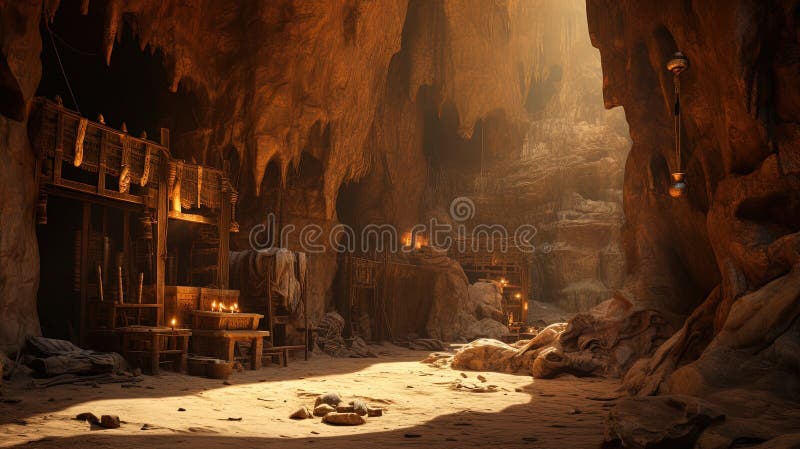 Gilded Secrets of the Pirates Lair Stock Illustration - Illustration of ...