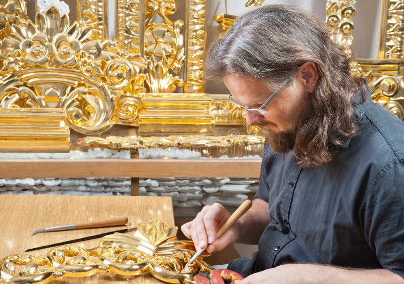 Gilding stock photo. Image of bumpy, leaf, hair, beard - 24060284