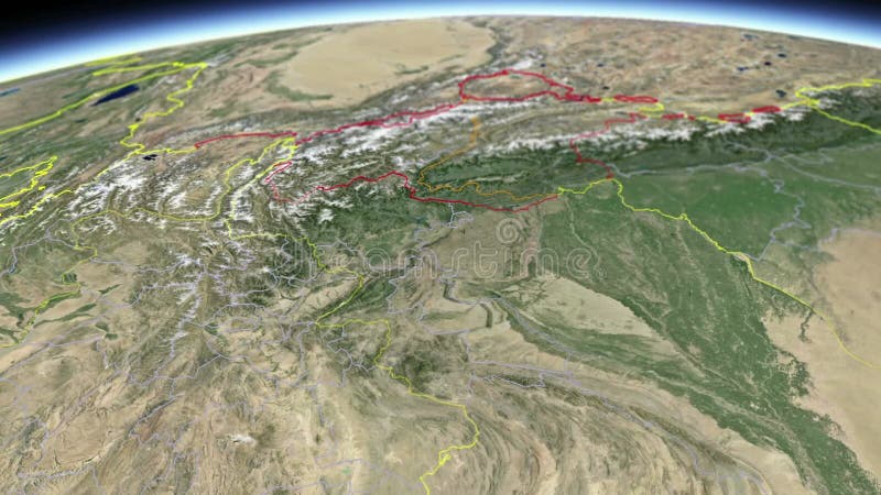 Gilgit-Baltistan - Autonomous Territory - Physical Map of the Globe ...
