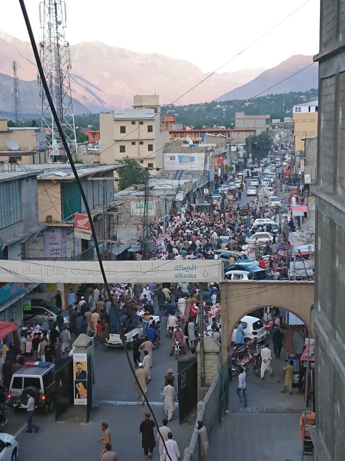Gilgit City Center 26 editorial stock image. Image of northern - 167673889