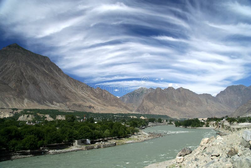 Gilgit river stock photo. Image of climb, greenery, highlands - 26205290