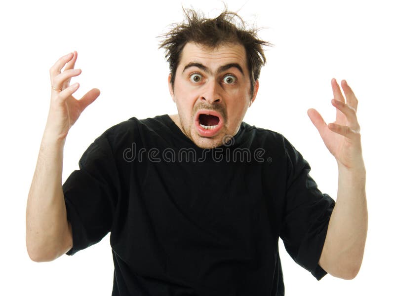 Gillend Van Wanhoop Een Mens Stock Foto - Image of zwart, directeur ...