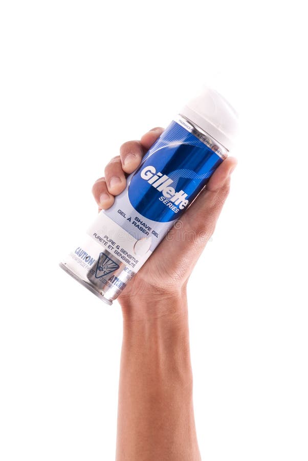 Gillette Brand Shaving Gel editorial photography. Image of gillette ...