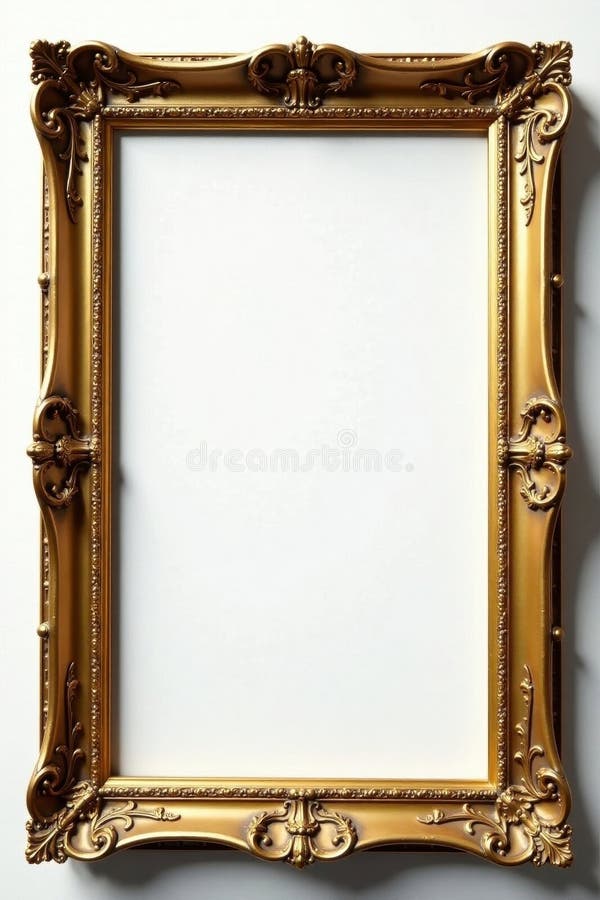 Gilt, Flat Ancient Frame Cutout; Ideal for Design , Art, Gilt Frame ...