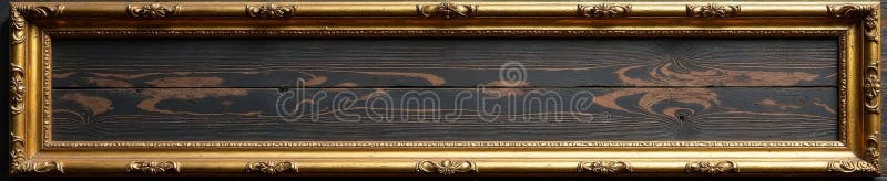 Gilt Rectangle Frame; Antique Style, Distressed Wood , Decorative Frame ...