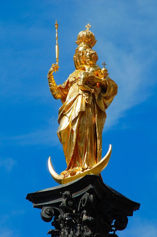 Bavaria statue munich stock image. Image of culture, column - 3210867