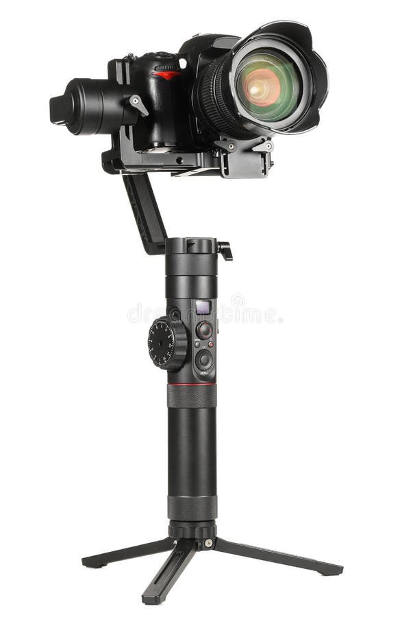 Gimbal Stabilizer with Camera Stock Image - Image of action, motor ...
