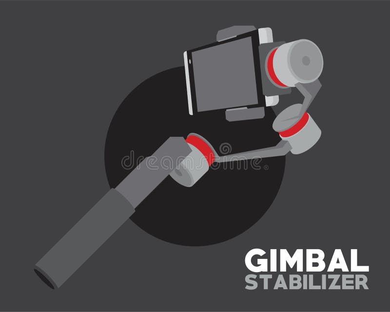 Gimbal Stabilizer for Smartphone Camera Stock Vector - Illustration of ...