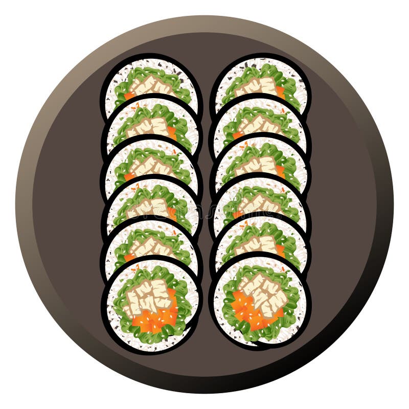 Traditional Dish Gimbap Stock Illustrations – 76 Traditional Dish ...