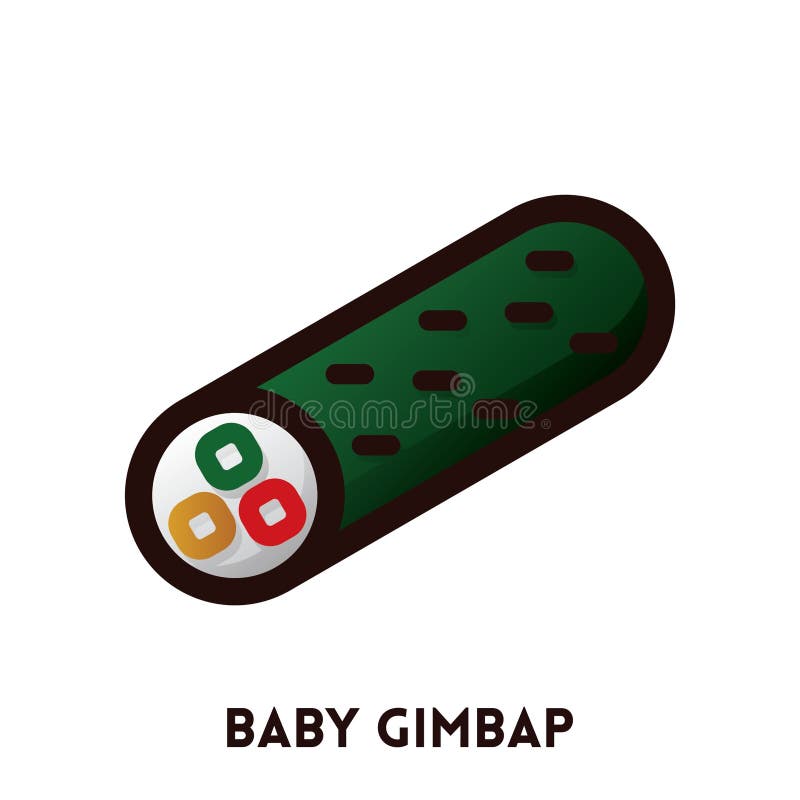 Gimbap. Vector Illustration Decorative Design Stock Vector ...