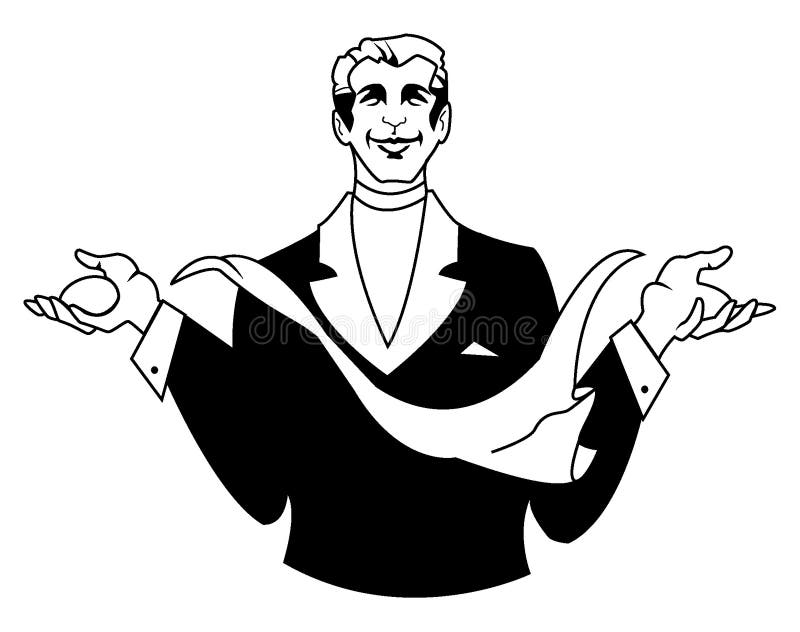 Gimmick stock vector. Illustration of conjurer, foulard - 4372354