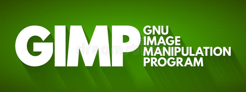 GIMP - Gnu Image Manipulation Program Acronym, Concept Background Stock ...