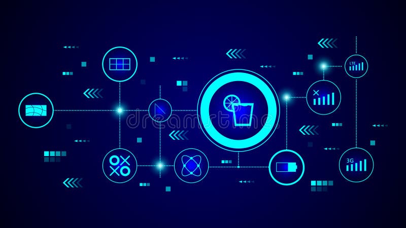 Gin and Tonic Icon. from Web Set Stock Illustration - Illustration of ...