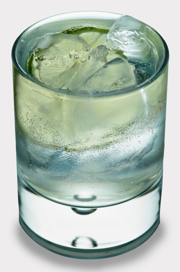 Gin tonic on white stock image. Image of white, cocktail - 17527981