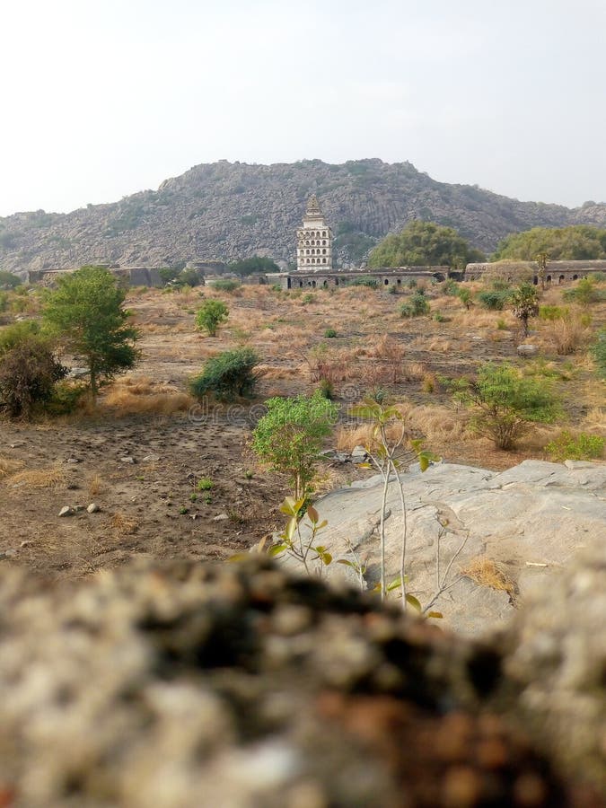 Gingee fort stock photo. Image of kalyanamahal, raja - 156284720