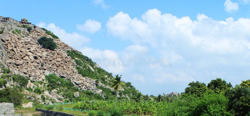Gingee Fort hill stock photo. Image of rocks, historical - 64056526