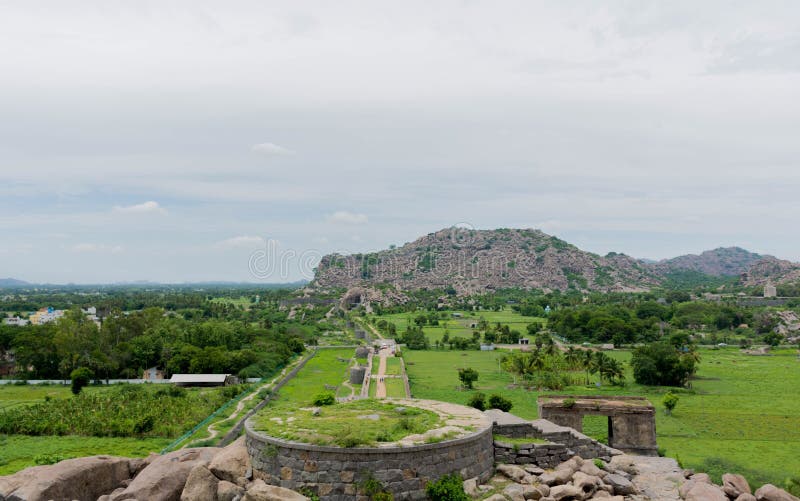 Gingee Fort stock photo. Image of india, gingee, chennai - 100141164