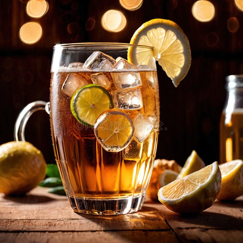 Ginger Ale, Refreshing Cold Carbonated Soft Drink Stock Illustration ...