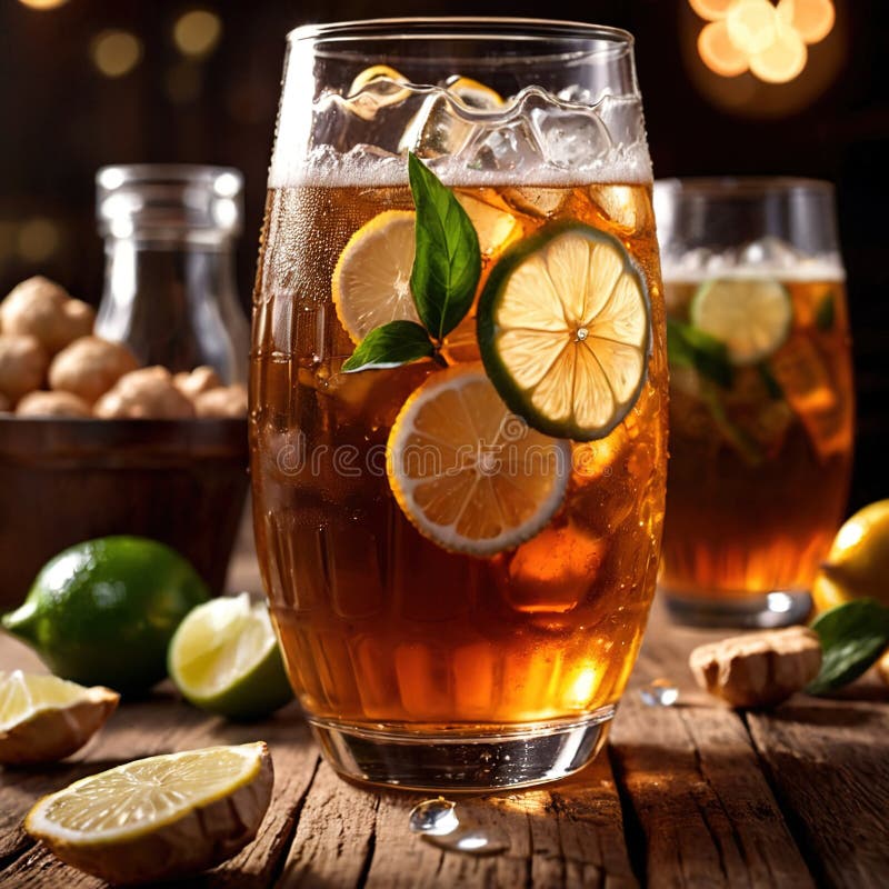 Ginger Ale, Refreshing Cold Carbonated Soft Drink Stock Illustration ...