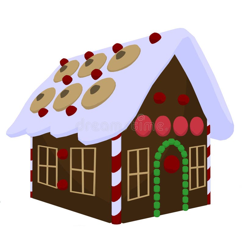 Cartoon Gingerbread House stock vector. Illustration of gingerbread ...