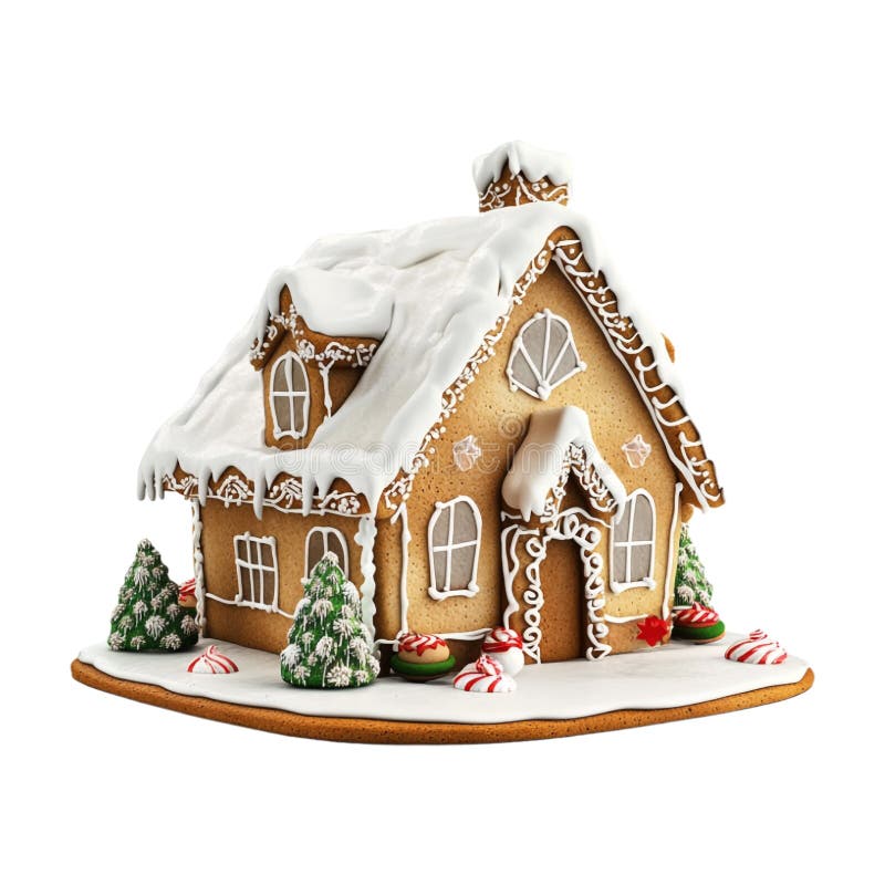 Ginger Bread House on Transparent Background - Ai Generated Stock ...