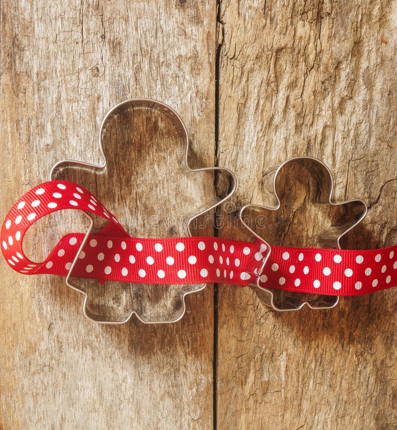 Ginger Bread Man Cookie Cutter-family Stock Image - Image of close ...