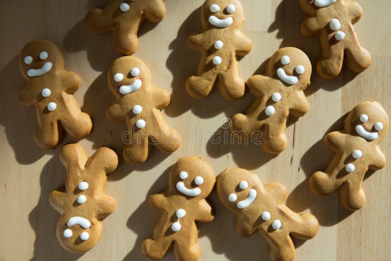 Ginger Bread Man Cookies for Christmas Stock Image - Image of cartoon ...