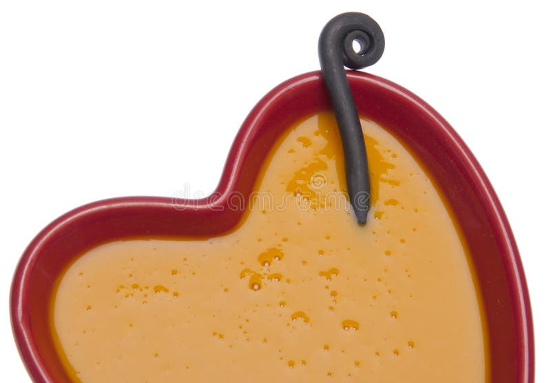 Ginger and Carrot Soup stock photo. Image of white, path - 13552552