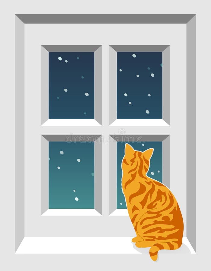 Window Storm Watching Stock Illustrations – 98 Window Storm Watching ...