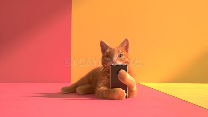 Cute Ginger Cat Character. Ideas from the Cuteness of Ginger Cats Stock ...