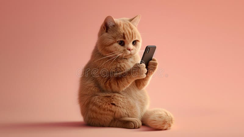 Cute Ginger Cat Character. Ideas from the Cuteness of Ginger Cats Stock ...