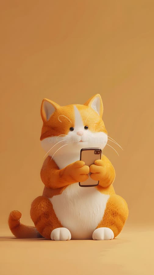 Cute Ginger Cat Character. Ideas from the Cuteness of Ginger Cats Stock ...