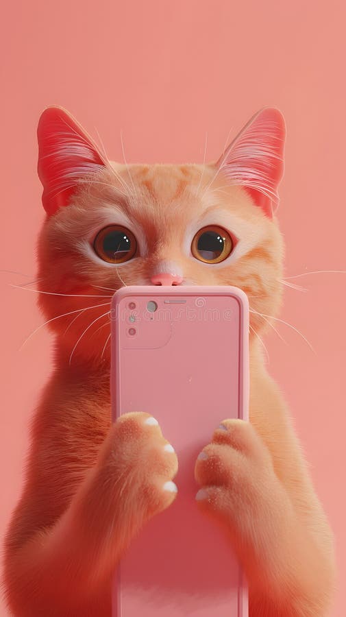 Cute Ginger Cat Character. Ideas from the Cuteness of Ginger Cats Stock ...