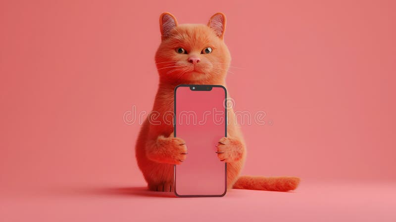 Cute Ginger Cat Character. Ideas from the Cuteness of Ginger Cats Stock ...