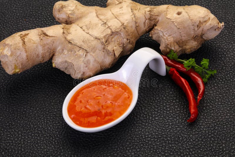 Ginger chili sauce stock photo. Image of food, ginger - 144812306