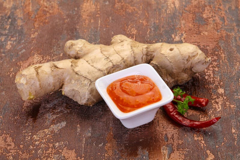 Ginger chili sauce stock photo. Image of healthy, fresh - 154421528