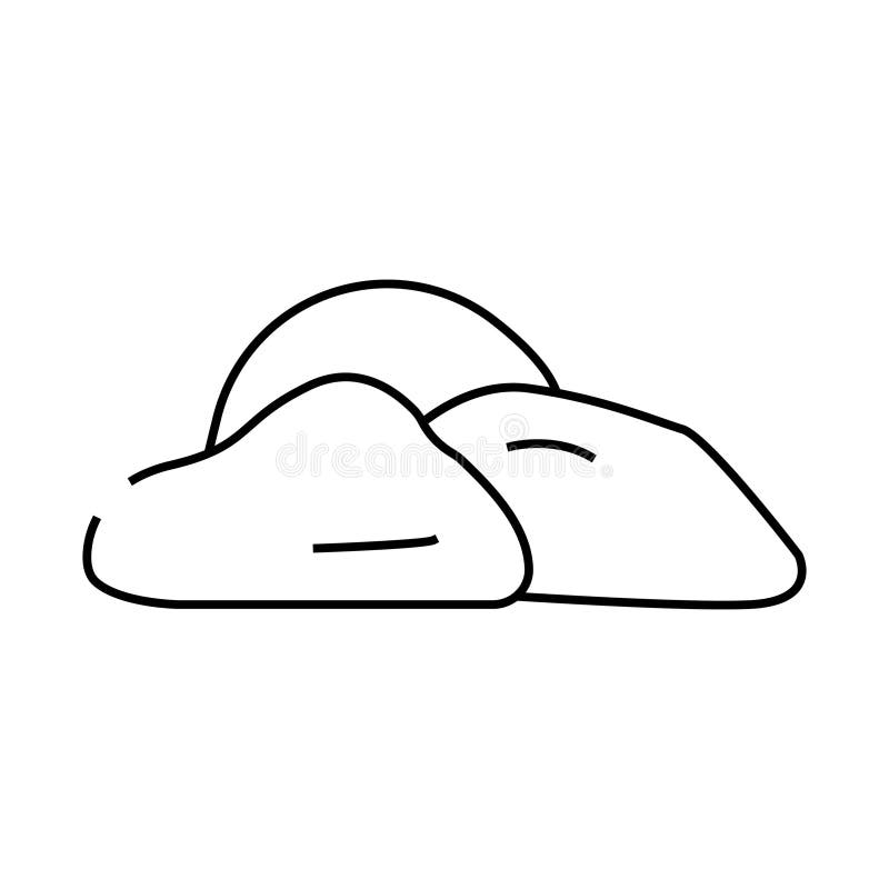 Ginger Dried Fruit Line Icon Vector Illustration Stock Illustration ...