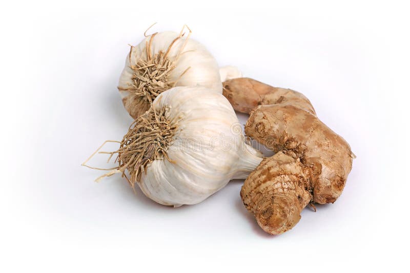 Fresh garlic and ginger stock image. Image of flavour - 17545269
