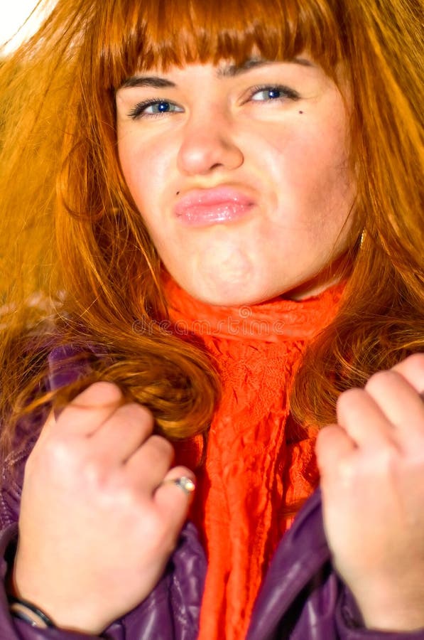 Ginger girl stock image. Image of beautiful, face, attractive - 14004197