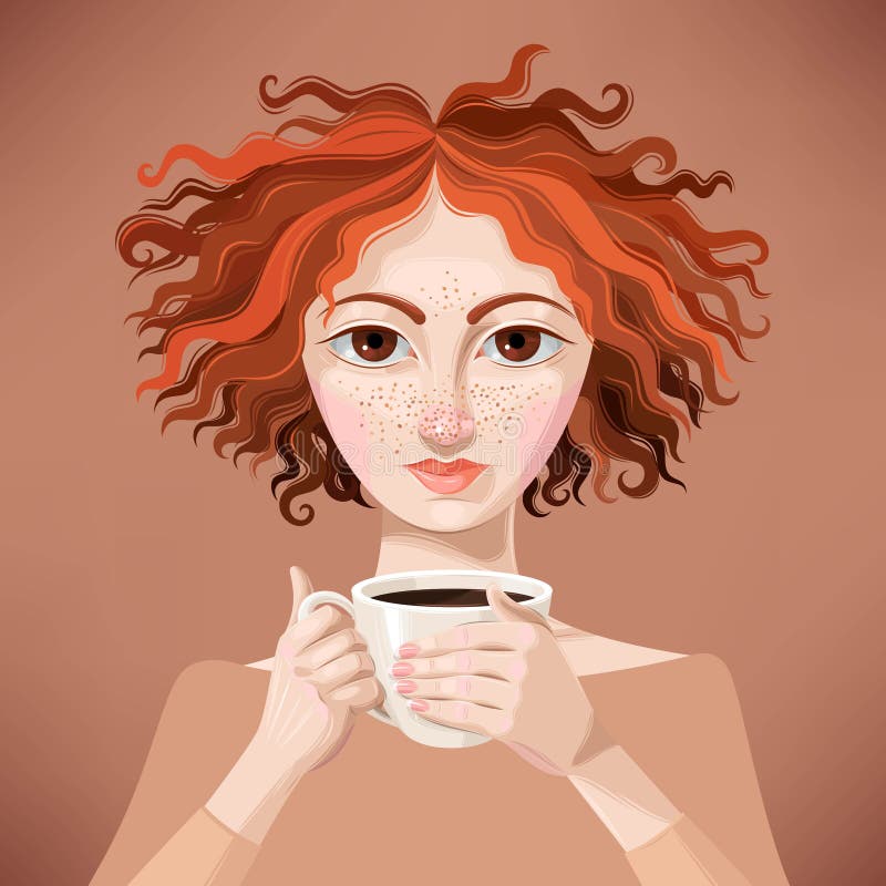 Pretty Ginger Woman Stock Illustrations – 1,099 Pretty Ginger Woman ...