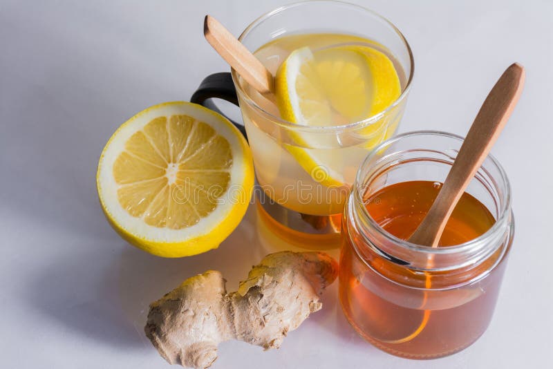 Ginger Honey and Lemon Infusion Stock Image - Image of healthy, fresh ...