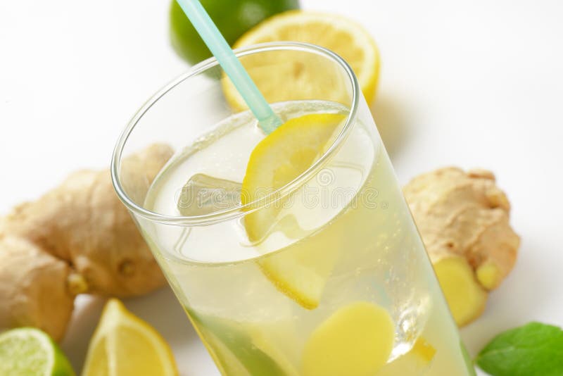 Ginger ice tea stock photo. Image of nonalcoholic, frozen - 61358762