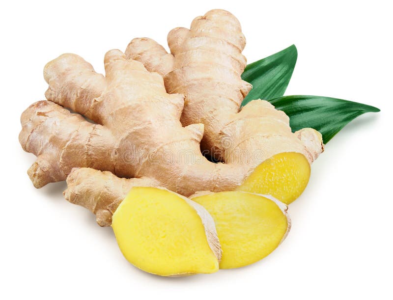 Ginger Isolated on a white stock photo. Image of nature - 111127366