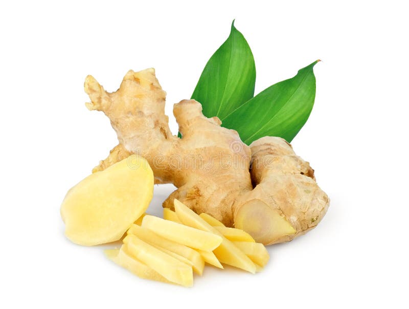 Ginger with Leaf Isolated on White Background Stock Photo - Image of ... Ginger with Leaf Isolated on White Background Stock Photo - Image of ...